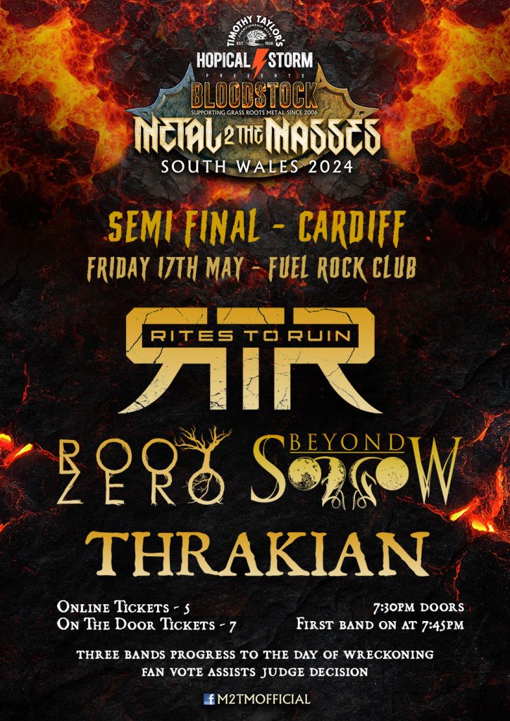 FRIDAY 17TH MAY // METAL TO THE MASSES Fuel Rock Club - Cardiff